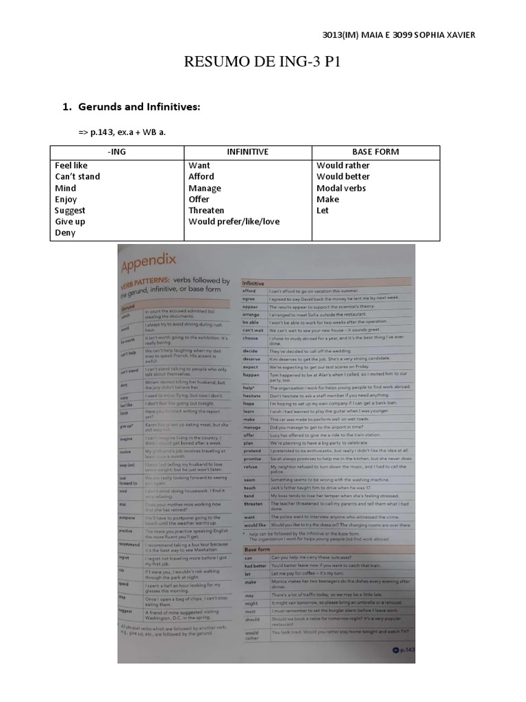 Resumo ING-3 - P1 | PDF