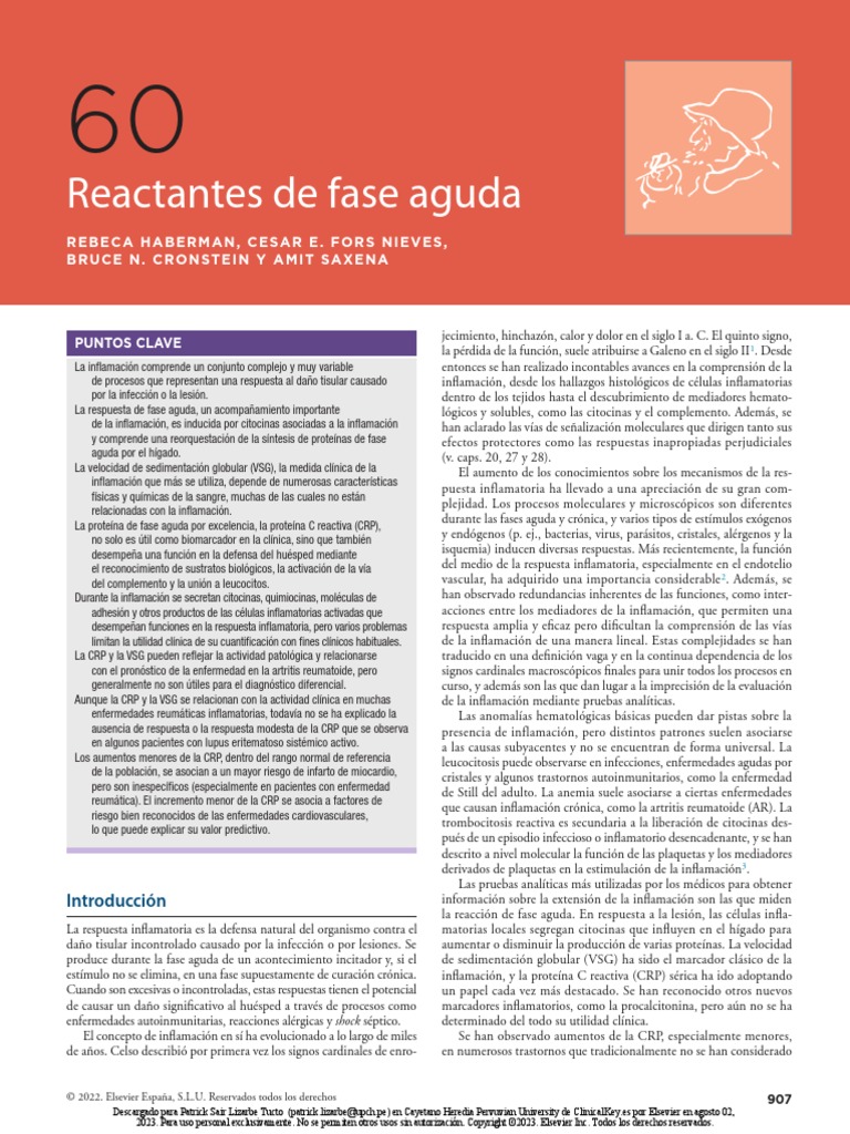 Reactantes de Fase Aguda | PDF