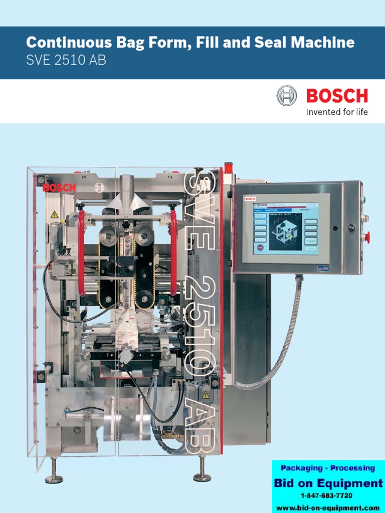 Continuous Bag Form, Fill and Seal Machine | PDF