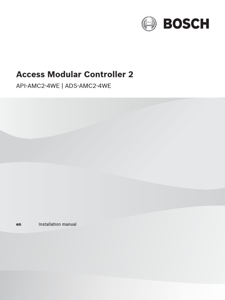 AMC2 4WE Installation Manual EnUS 17921132555 | PDF
