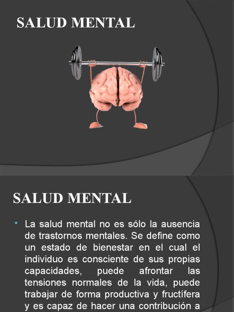 DIAPOSITIVAS SALUD MENTAL | PDF