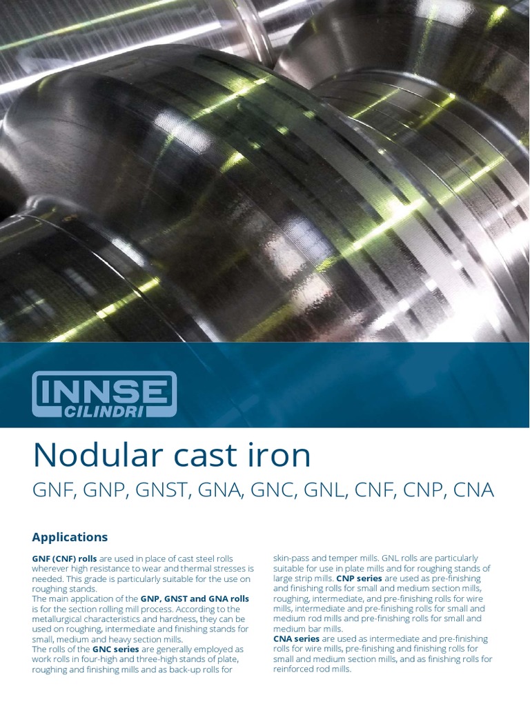 Nodular Cast Iron Roll Specifications | PDF | Technology & Engineering