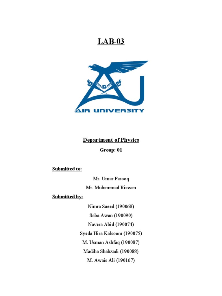 Lab Report Final Awais | PDF | Teaching Methods & Materials | Technology & Engineering