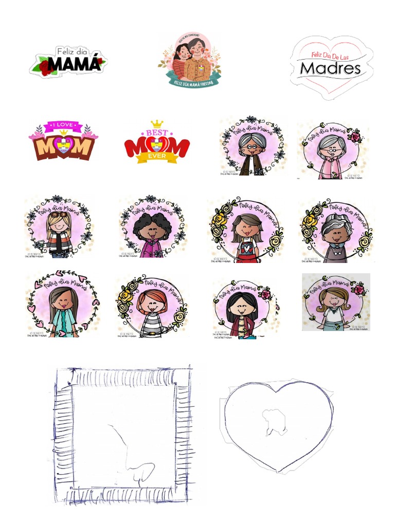 Molde Solapin Dia de La Madre | PDF