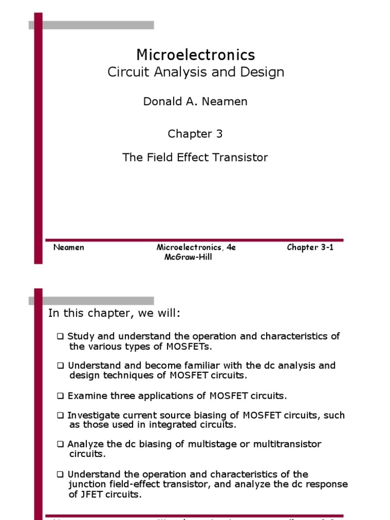 Dokumen - Tips - Microelectronics Circuit Analysis and Design Donald A Neamen Chapter 3 The ...