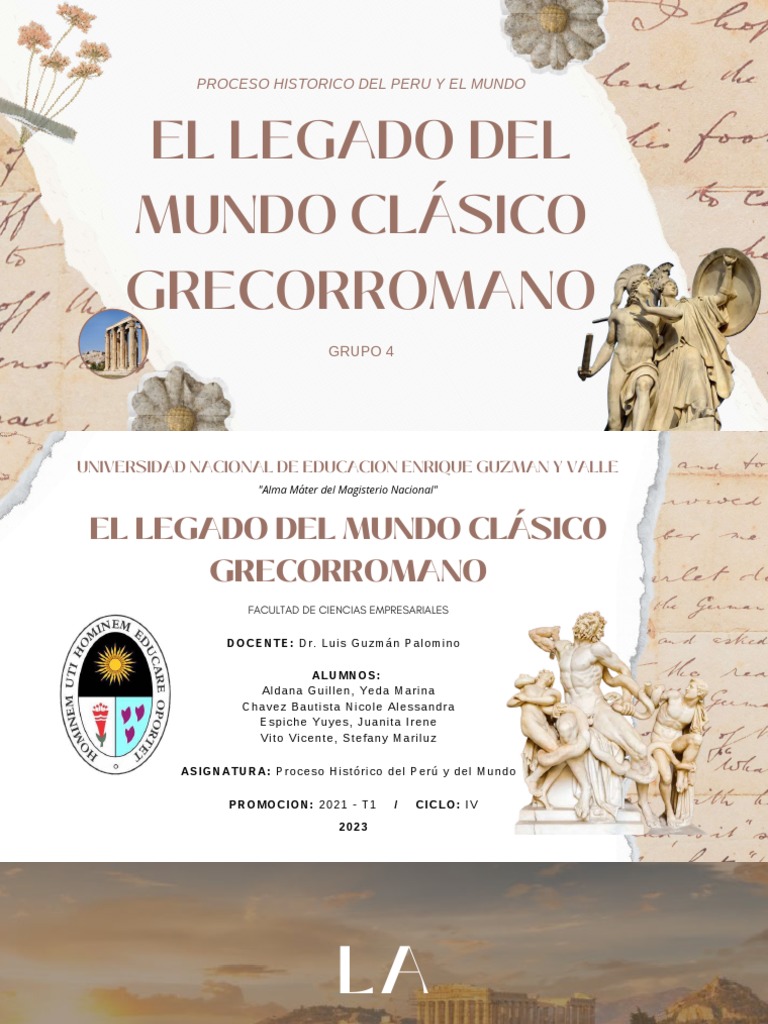 EL LEGADO DEL MUNDO CLÁSICO GRECORROMANO (2) - Compressed | PDF