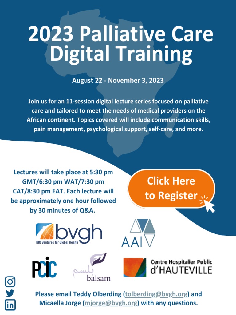 Palliative Care Digital Training Series | PDF | Wellness