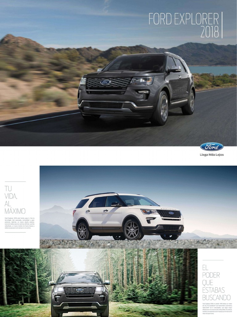 2018 Ford Explorer Configurations