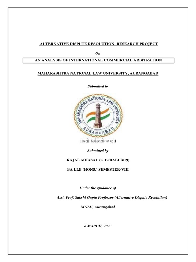 Adr Roll No 19 | PDF