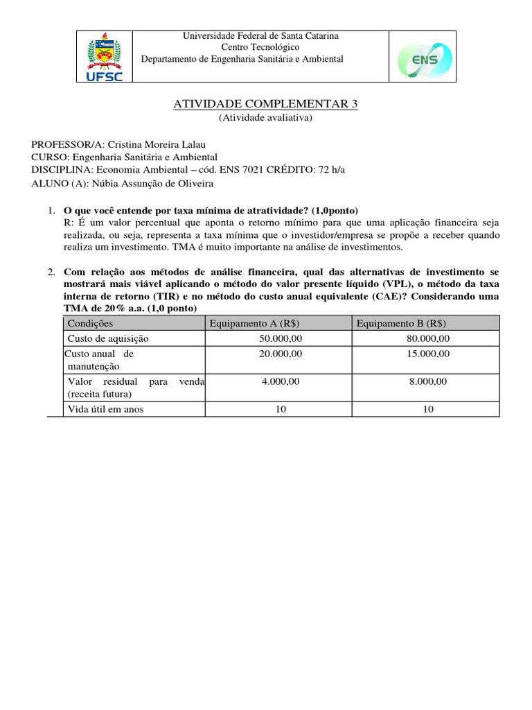 Atividades Complementar 03 | PDF