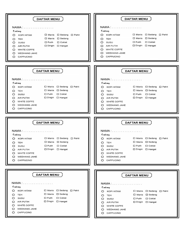 Menu Pengajian | PDF
