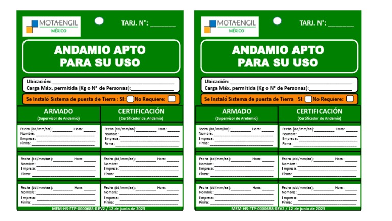 Andamio Apto P Uso | PDF