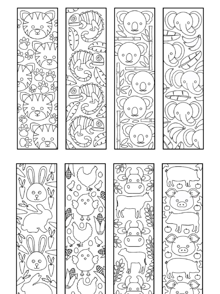 Marcapaginas para Colorear II | PDF