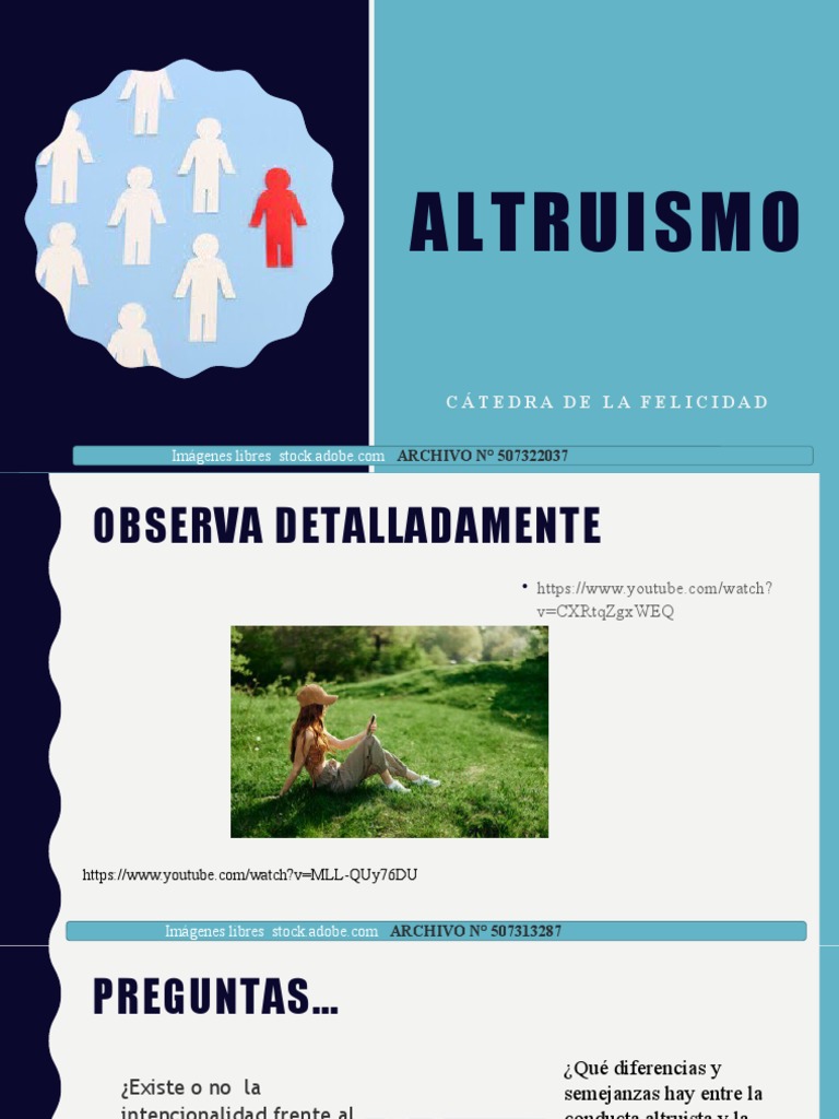Altruismo y Felicidad | PDF