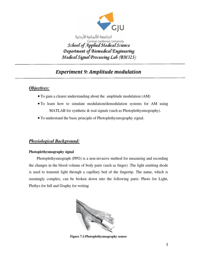 Lab 9-Amplitude Modulation | PDF