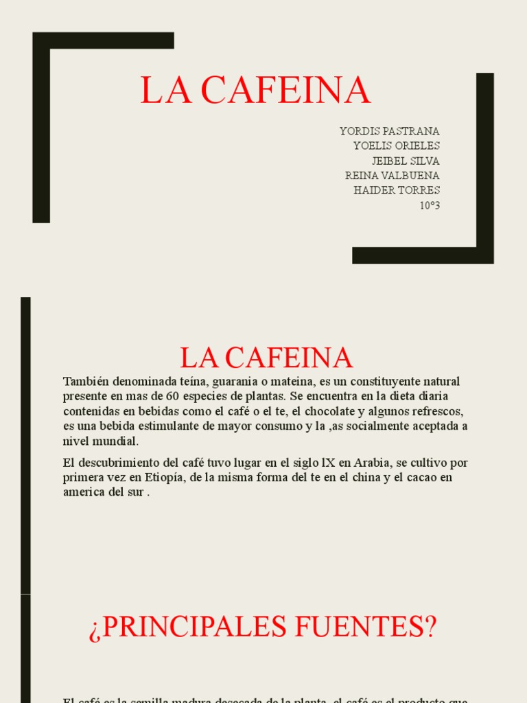 La Cafeina | PDF | Salud y bienestar
