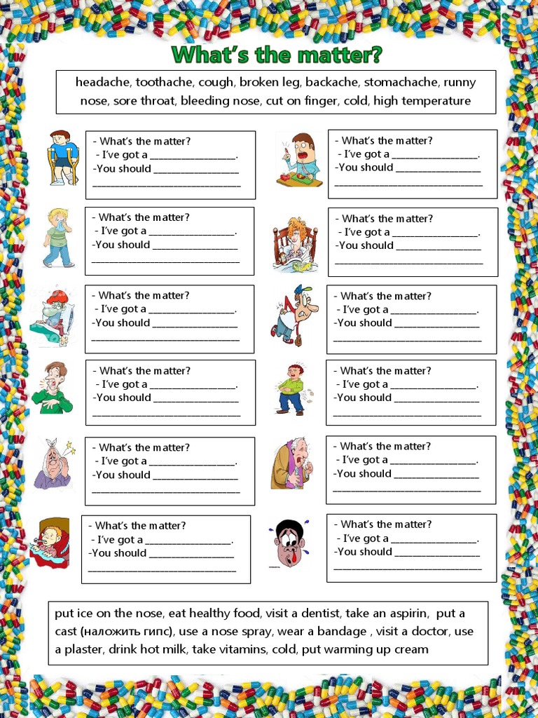 Whats The Matter Fun Activities | PDF