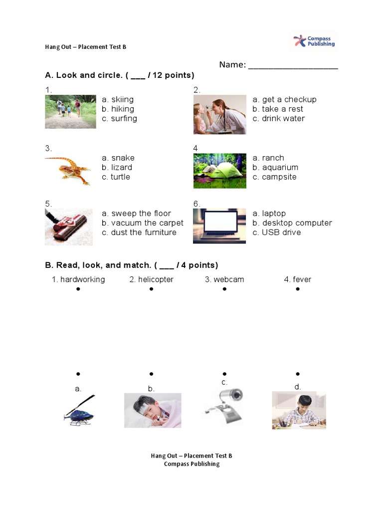 Placement Test B | PDF