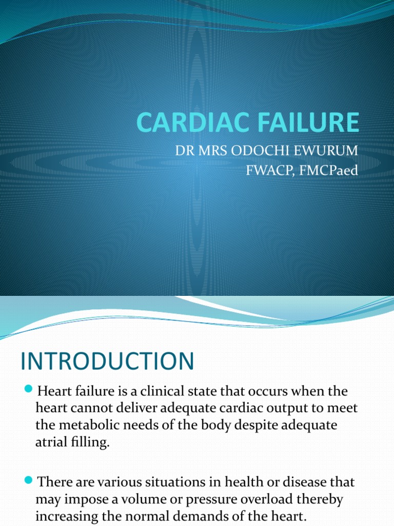 CARDIAC FAILURE New | PDF | Heart Failure | Heart