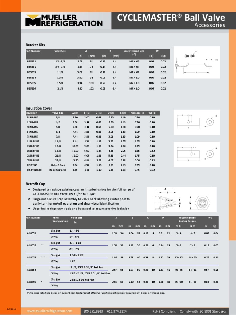 Accessories Mueller | PDF | Valve | Actuator