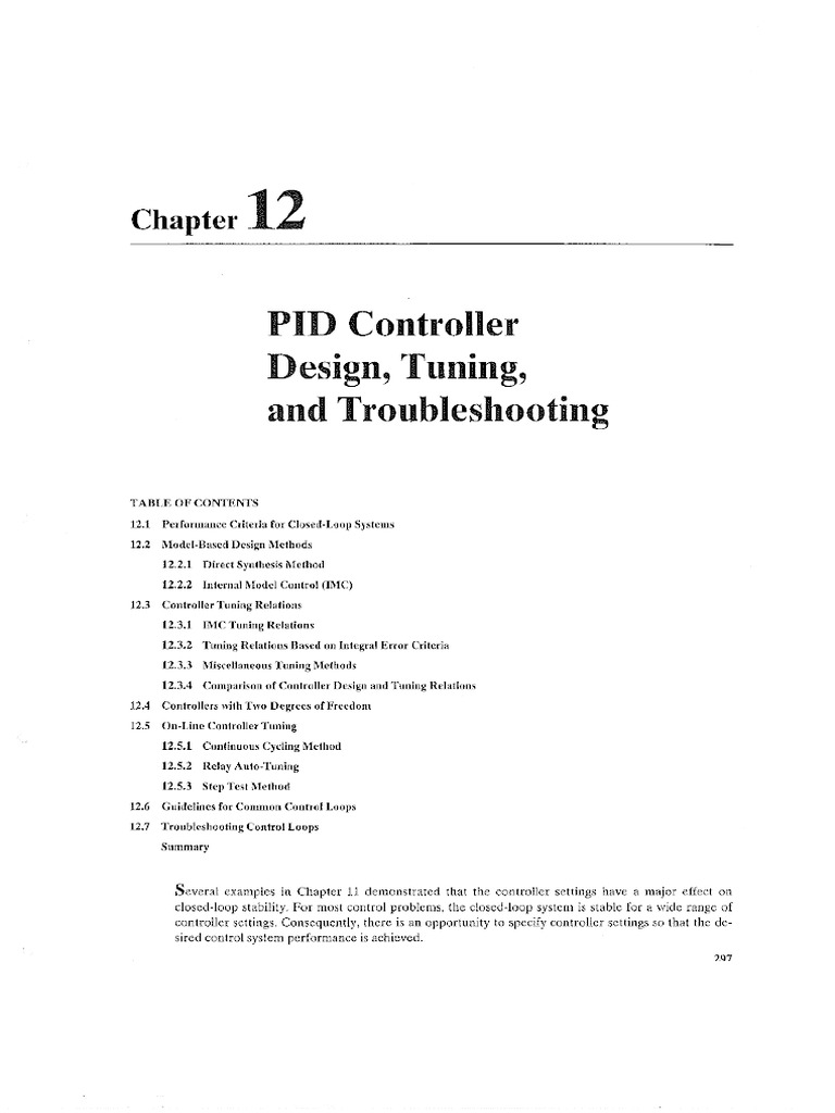 PID Controller Desing, Tuning and Troubleshooting - Livro Process Dynamic and Control (2nd ...