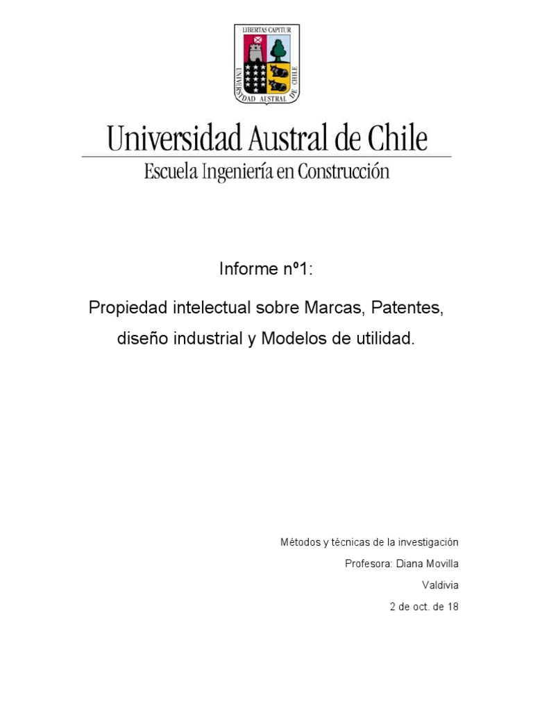 Inf 1 Propiedad Intelectual | Descargar gratis PDF | Patentar | Auriculares