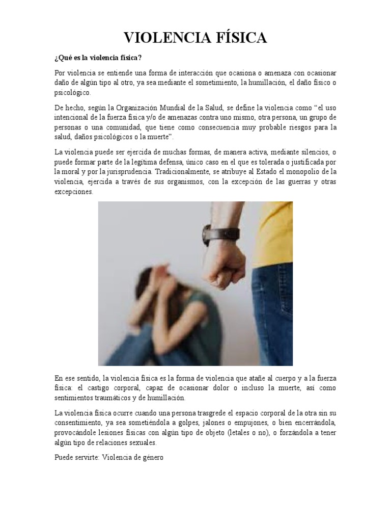 Violencia Física | PDF