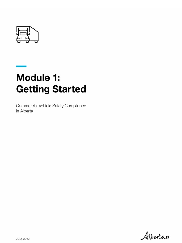 Trans Commercial Safety in Alberta 2022 Module 1 | PDF