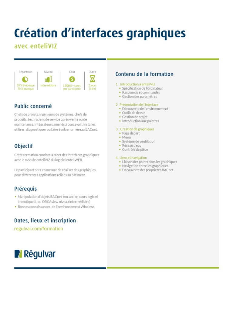 Interfaces Graphiques avec enteliVIZ | PDF