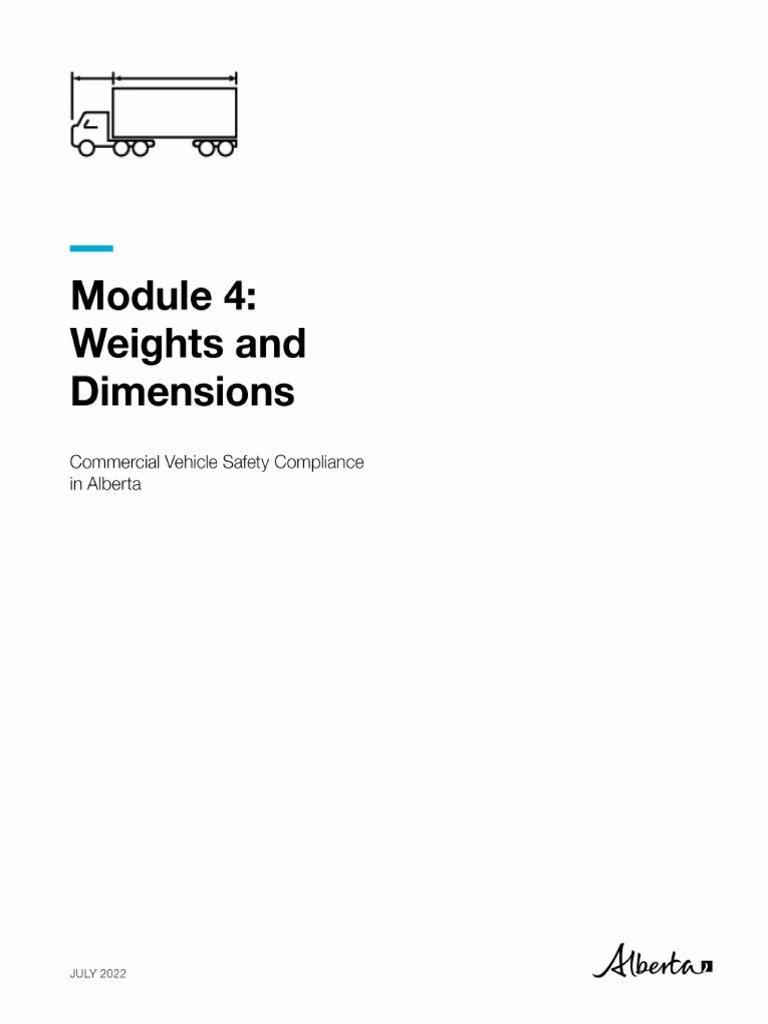 Trans Commercial Safety in Alberta 2022 Module 4 | PDF | Semi Trailer Truck | Trailer (Vehicle)