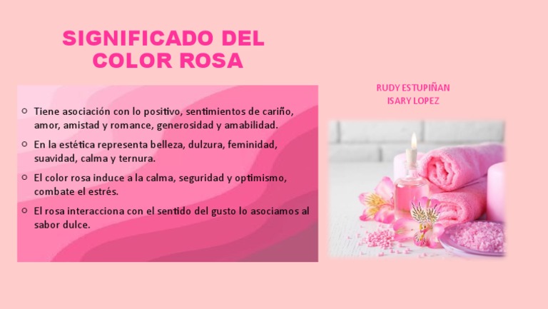 Significado Del Color Rosa | PDF