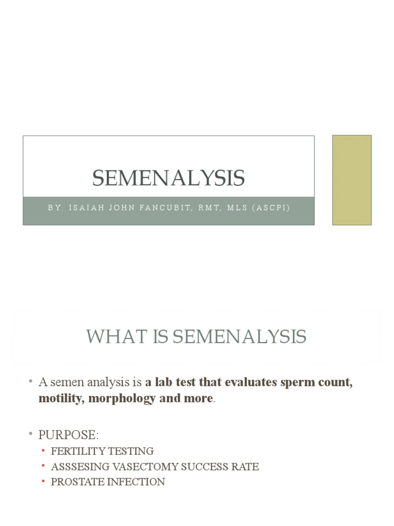 Semenalysis | PDF