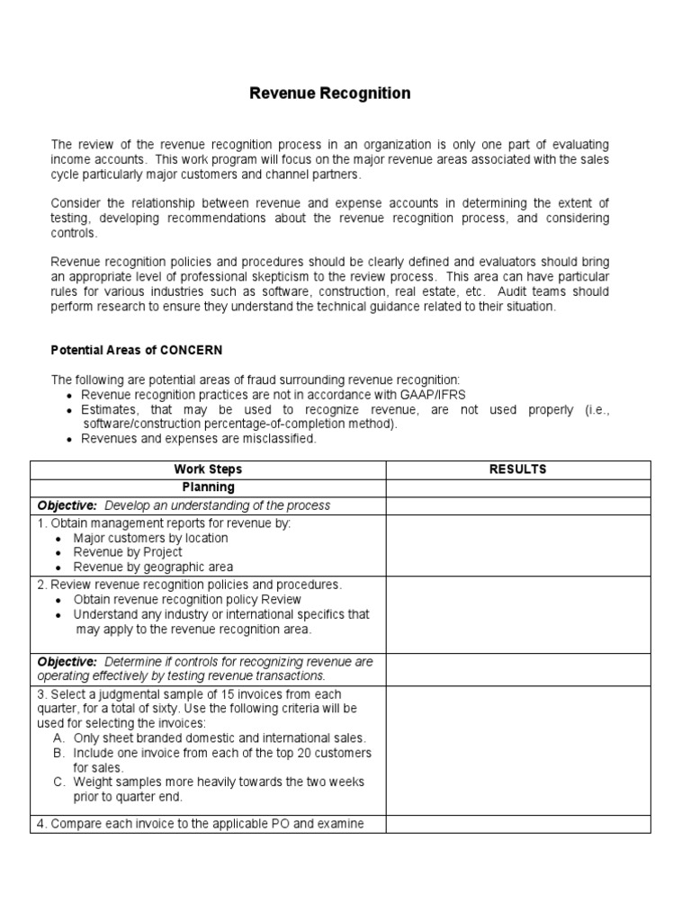 Revenue Recognition | PDF | Finance & Money Management