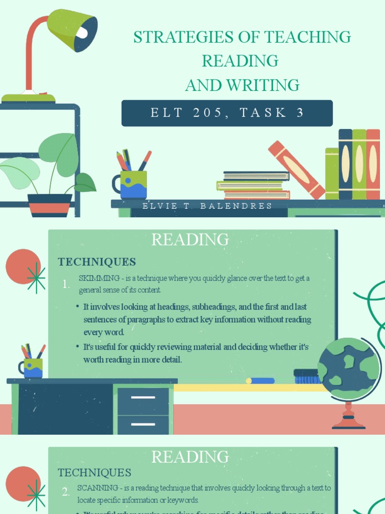 ELT 205, Task 3 | PDF