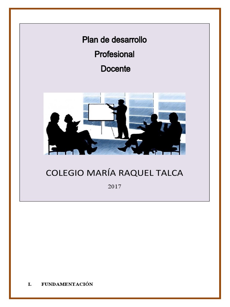 Plan de Desarrollo Docente Colegio María Raquel | PDF | Enseñando ...
