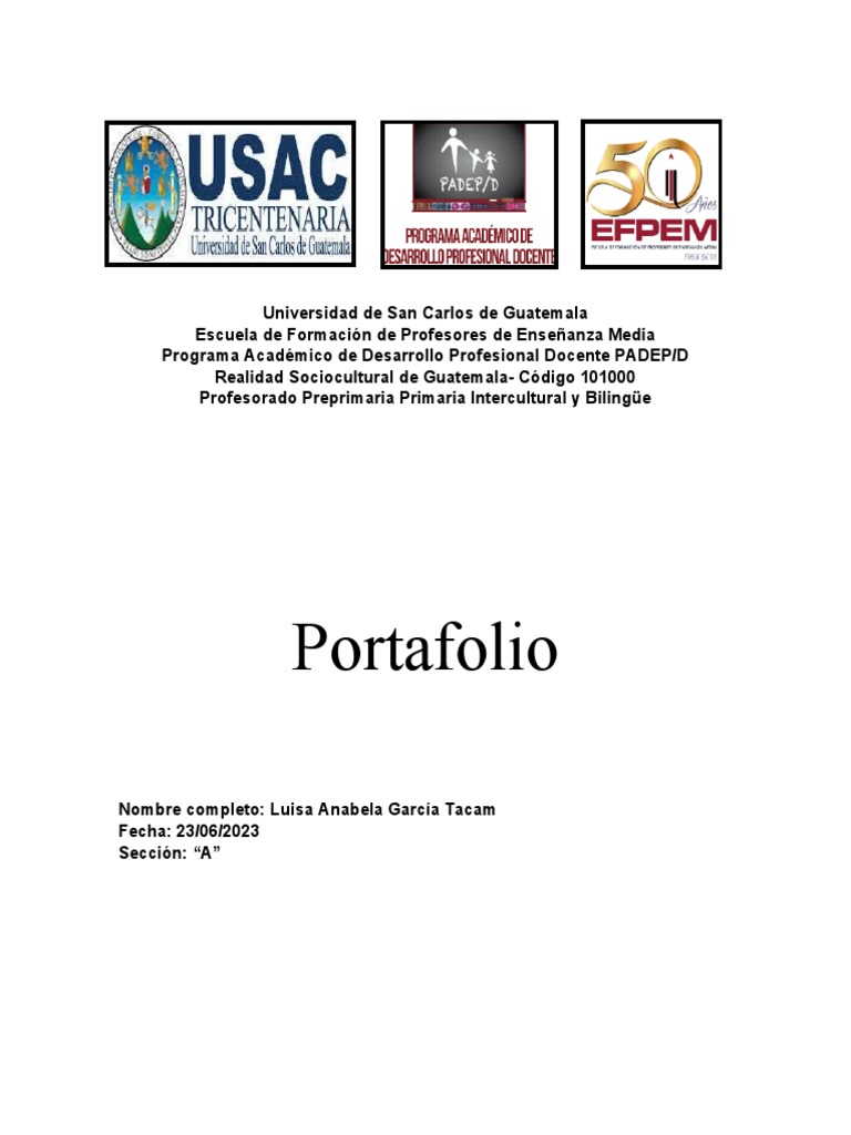 Portafolio Padep | PDF