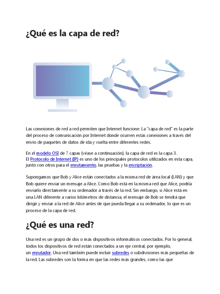 Capa de Red vs. Capa de Internet | PDF | Informática