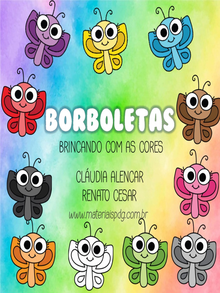 Borboletas - Brincando Com As Cores | PDF