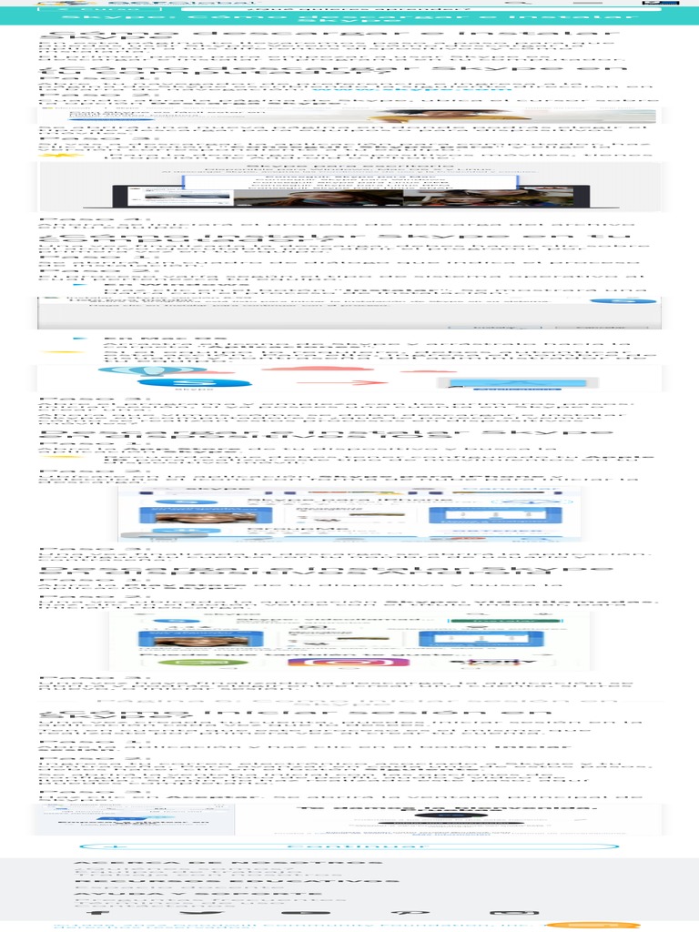 Skype Cómo Descargar e Instalar Skype | PDF