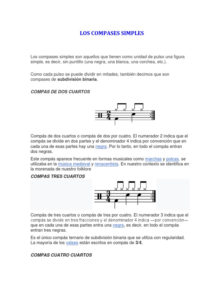Compas Musical | PDF | Composiciones Musicales | Formas musicales