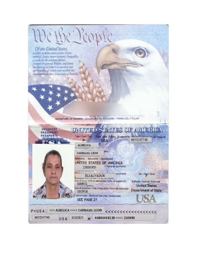 Fotos De Pasaporte Americano 1
