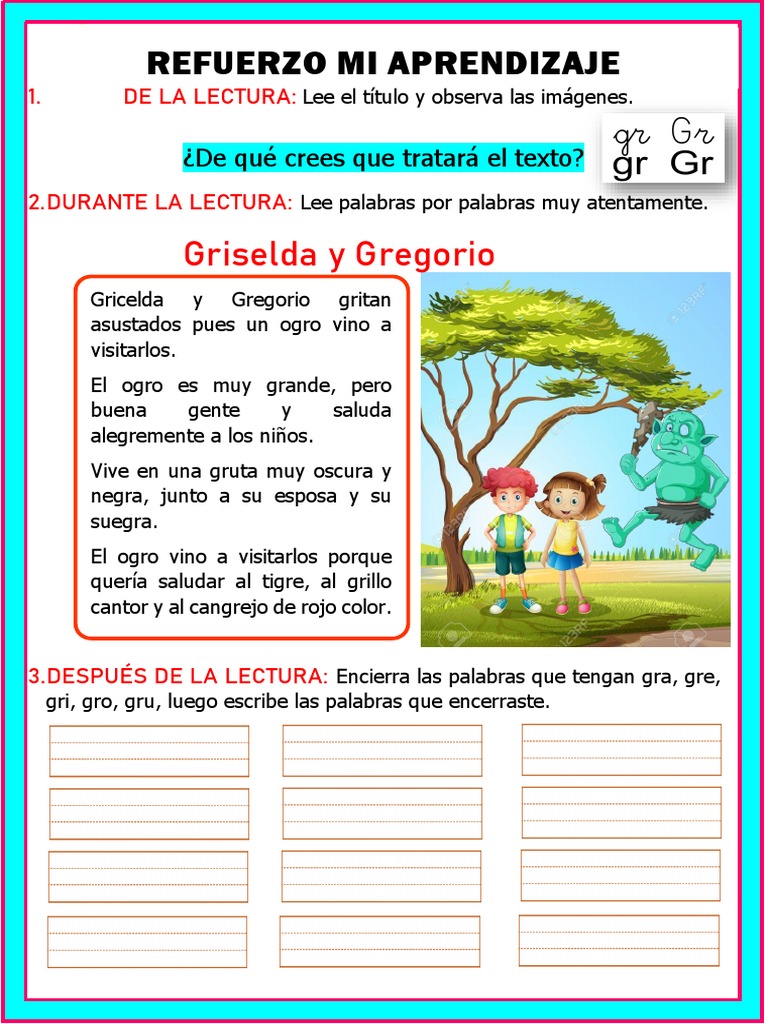 Lectoescritura - GR | PDF