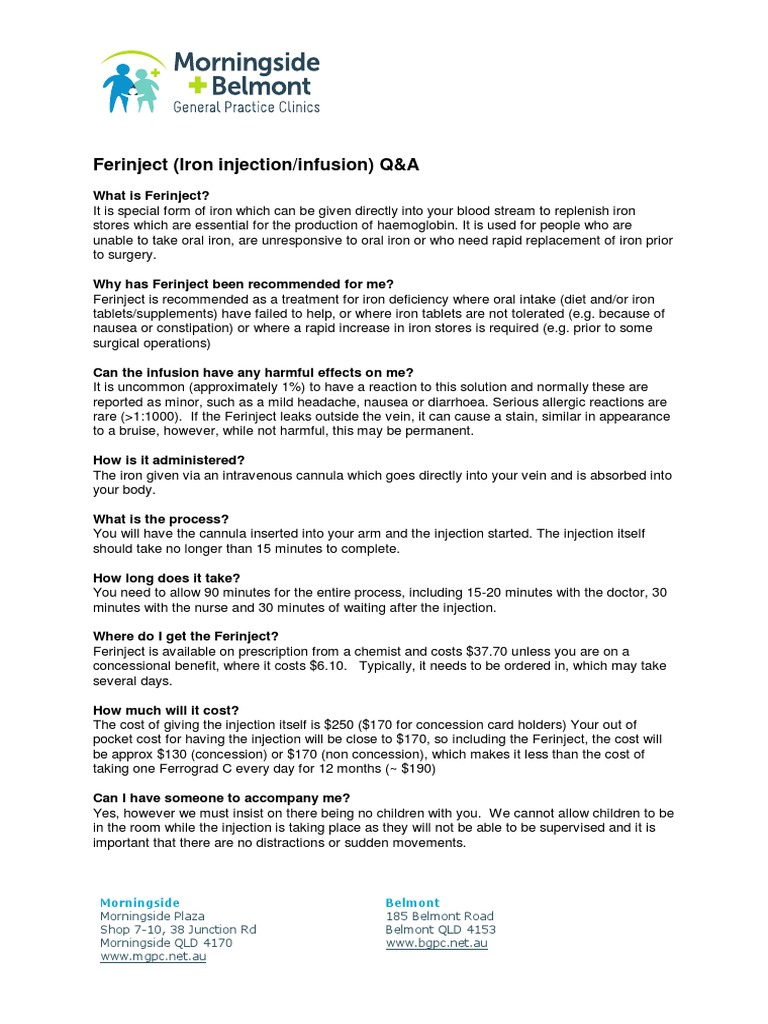 Ferinject-Q A | PDF