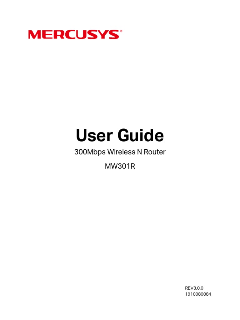 Mercusys | PDF | Ip Address | Router (Computing)
