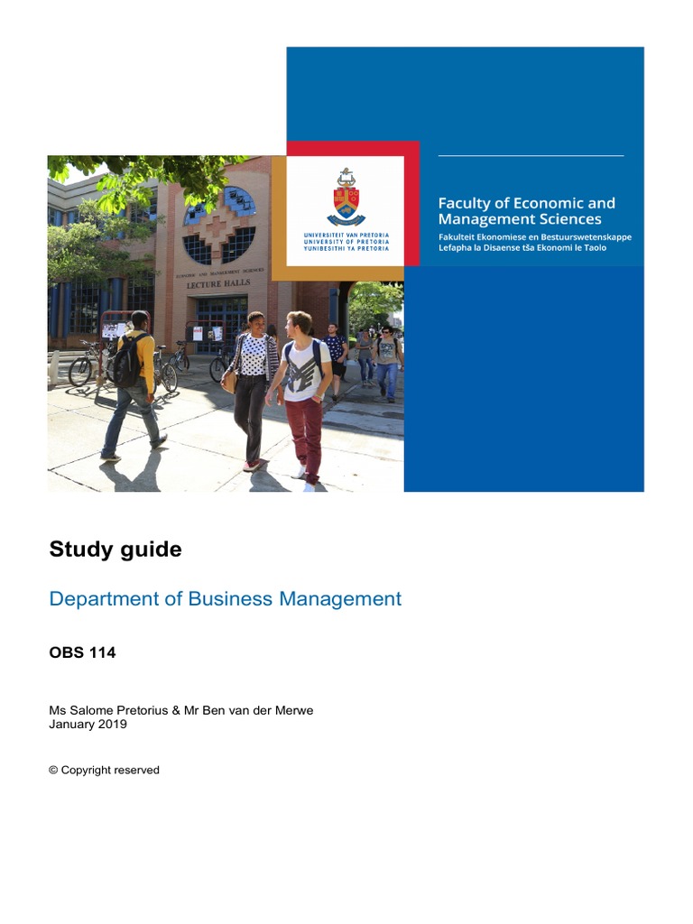 OBS 114 Study Guide 2019 | PDF
