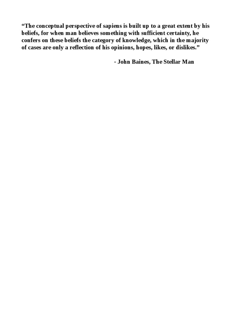 John Baines, The Stellar Man | PDF