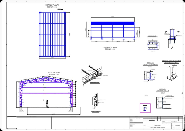 Plano Constructivo Tinglado 8 Rev.00-1 | PDF