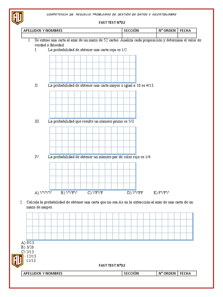 Fast Test C26 S20 | PDF