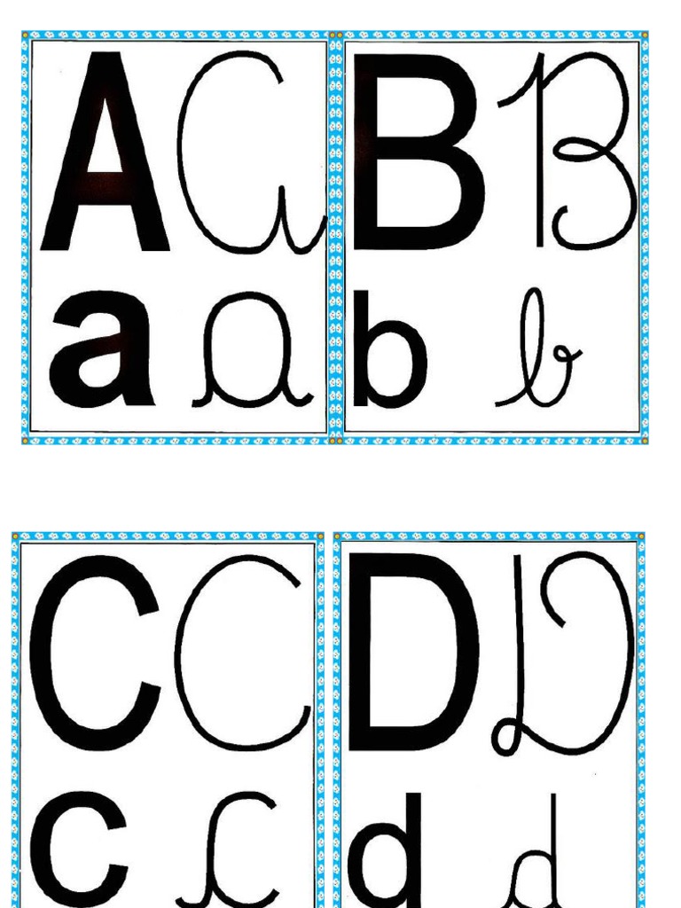 Abecedario en Las 4 Letras Grado - 102955 | PDF