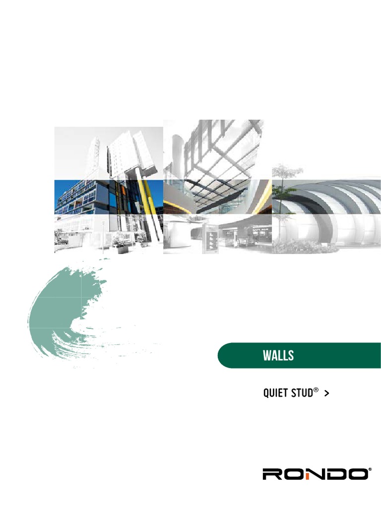Design Manual Quiet Stud Wall Framing | PDF | Drywall | Wall